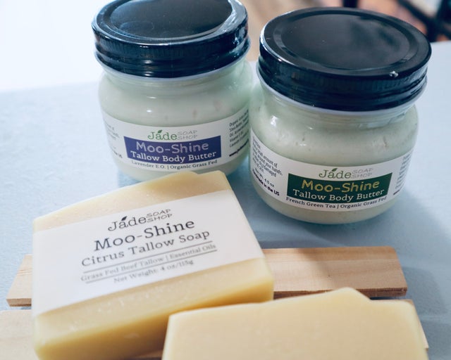 Grass Fed Beef Tallow Soap, Body Butter | Jade Soap Shop | artisan ...